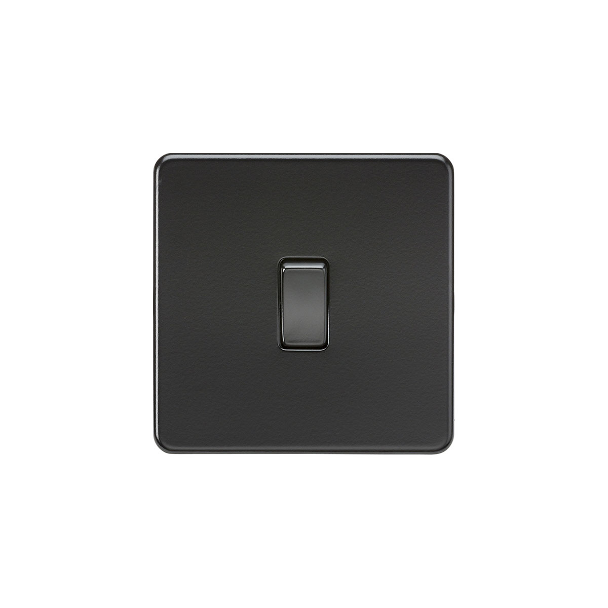 Knightsbridge | SF8341MBB | Screwless 20A 1G DP Switch Matt Black ...