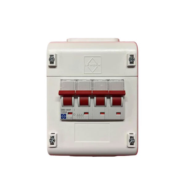 SLM4-MS | Lewden | 100A 4 Pole Main Switch in ABS Enclosure | Superlec ...