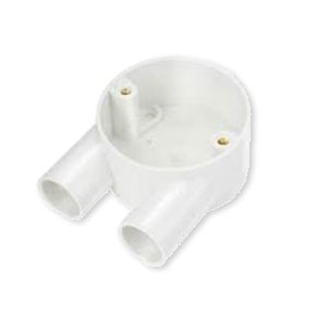 U25W | 25mm PVC Conduit U Box White | White | Superlec Direct