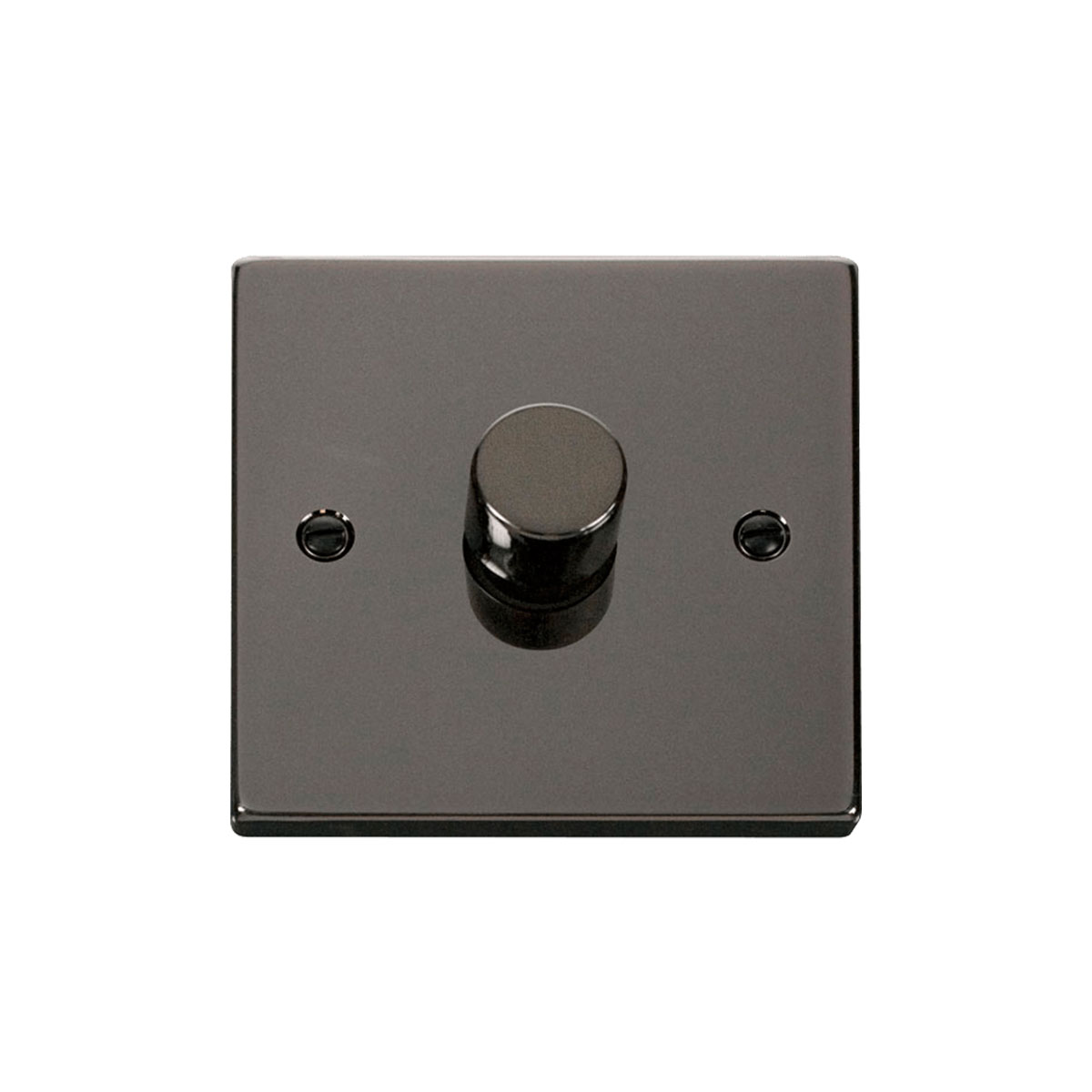 Scolmore | VPBN0161 | 1 Gang 2 Way 100W LED Dimmer Switch Black Nickel ...