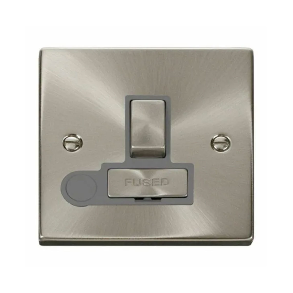 Click | VPSC551GY | Deco Satin Chrome Ingot 13A Flex Outlet Switched ...