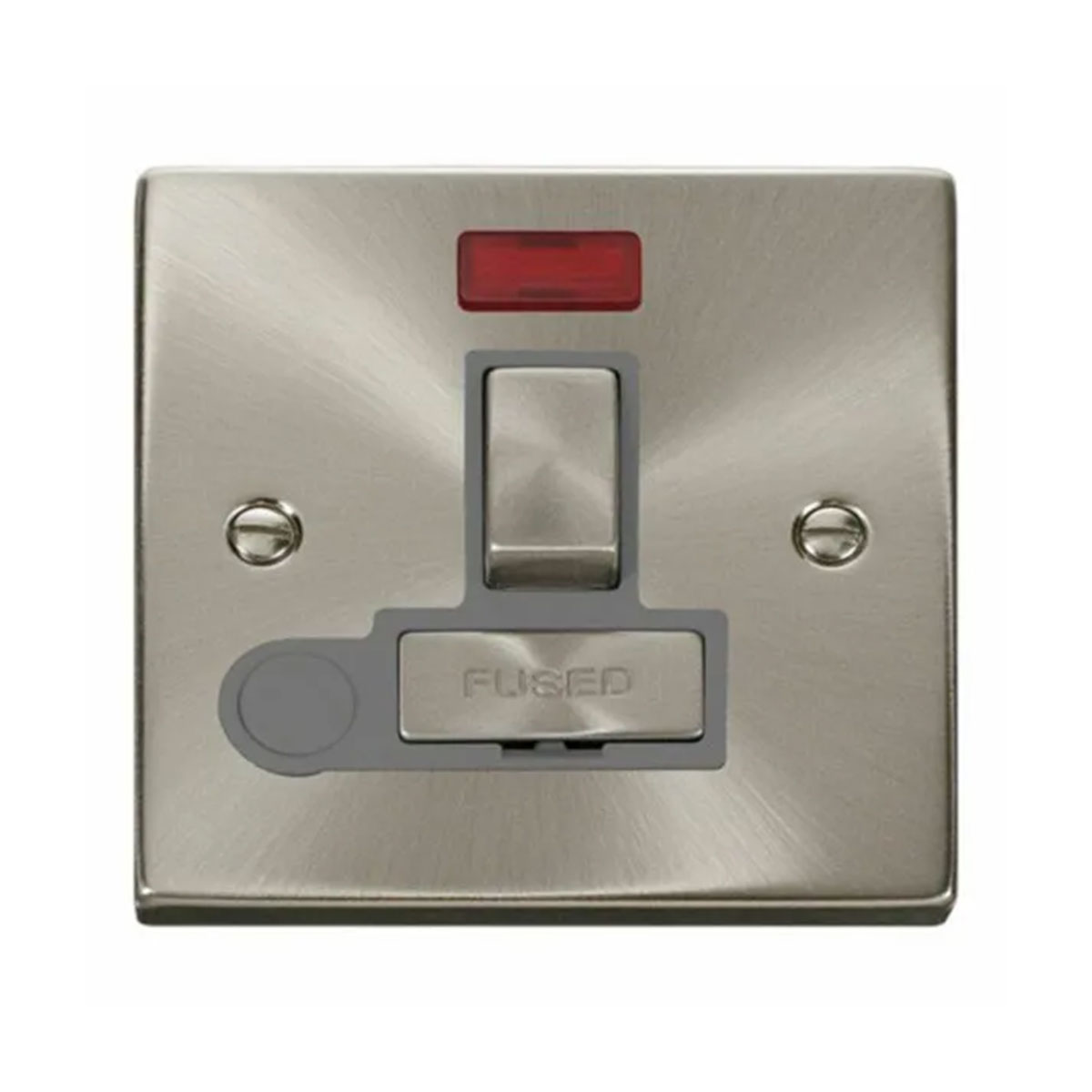 Click | VPSC571UGY | Deco Satin Chrome Ingot 1 Gang 13A 1x USB-A 2.1A ...