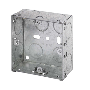 SCOLMORE 35MM 1GANG STEEL BACK BOX| Superlec Direct