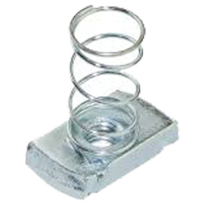 ZL08 | M8 Channel Nut Long Spring | BZP | PNL08ZP | Superlec Direct