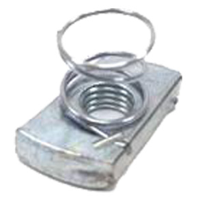 ZS06 | M6 Channel Nut Short Spring | BZP | PNS06ZP | Superlec Direct